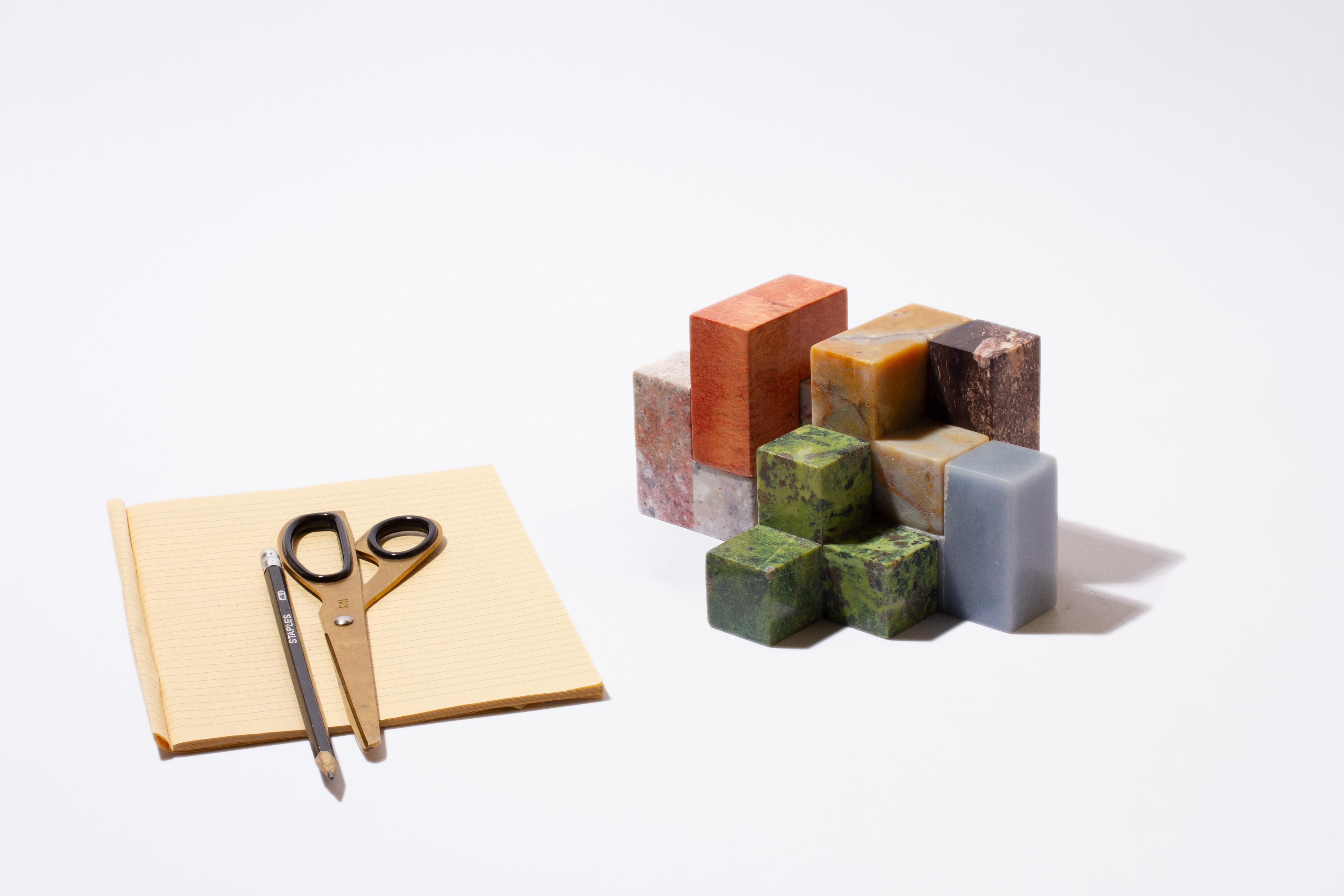 Colorful XL Soma Cube 3D gemstone puzzle For Sale at 1stDibs