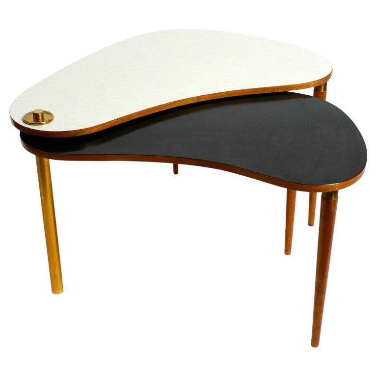 Xl Three-Legged Midcentury Kidney Side Table Consisting of Two ...