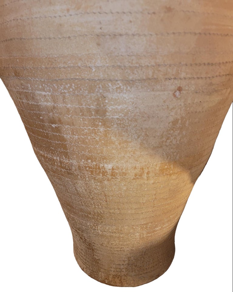 XL Vintage 1980s Handles Moroccan Pottery Olive Jar For Sale at 1stDibs