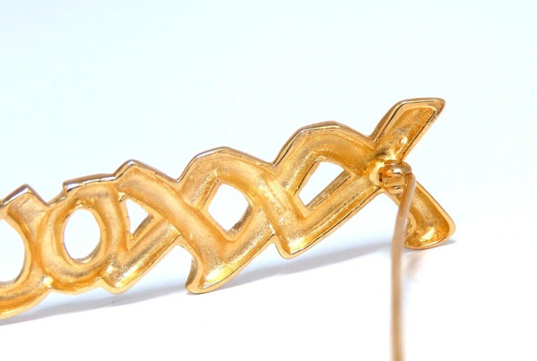 XO Pin 14kt For Sale at 1stDibs