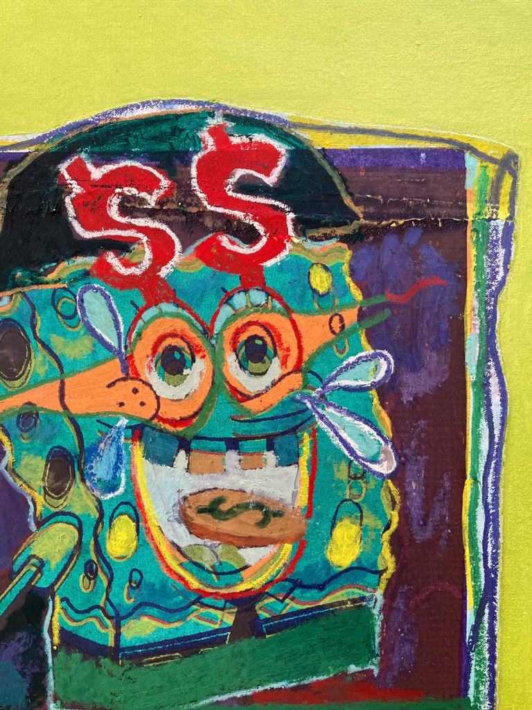 XVALA - 'Meme Money 002: Goochi Sponge,' by XVALA, Mixed Media Painting ...