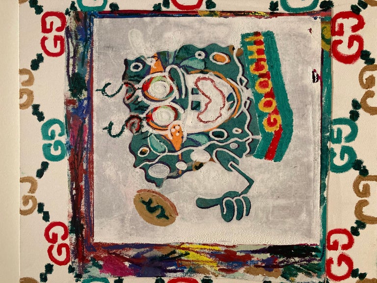 XVALA - 'Meme Money 006: Goochi Sponge,' by XVALA, Mixed Media Painting ...