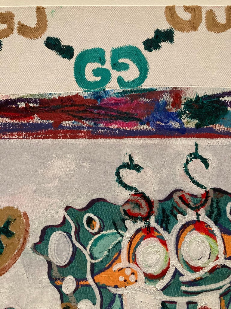 XVALA - 'Meme Money 006: Goochi Sponge,' by XVALA, Mixed Media Painting ...