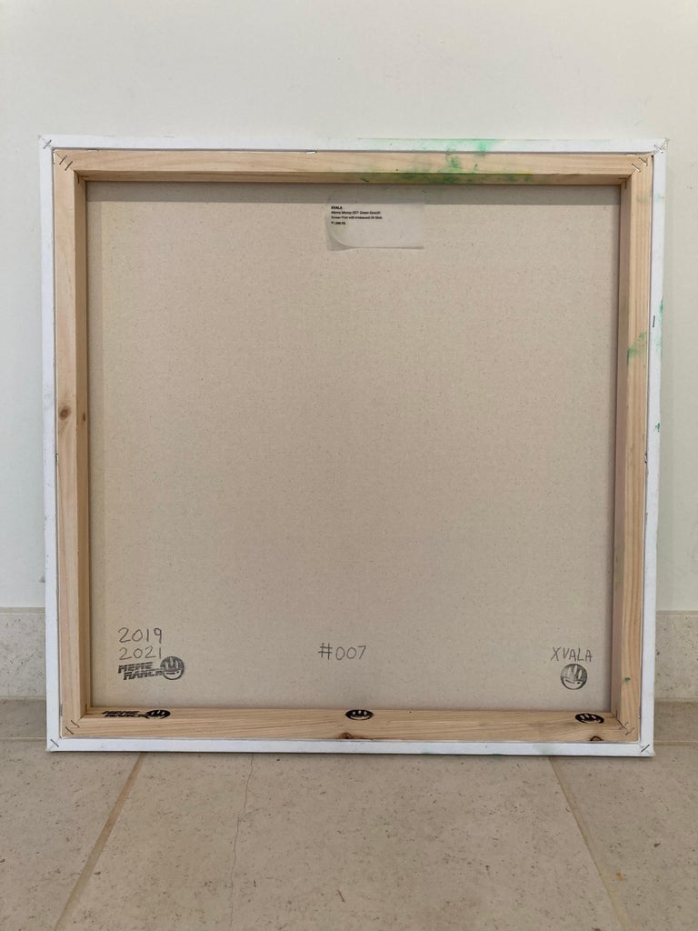 XVALA - 'Meme Money 007: Green Goochi,' by XVALA, Mixed Media Painting ...