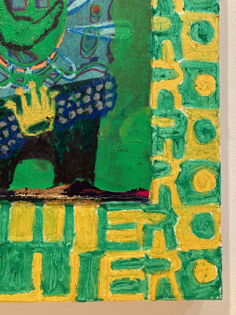 XVALA - 'Meme Money 007: Green Goochi,' by XVALA, Mixed Media Painting ...