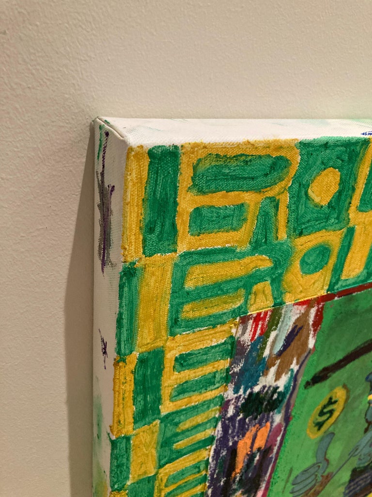 XVALA - 'Meme Money 007: Green Goochi,' by XVALA, Mixed Media Painting ...