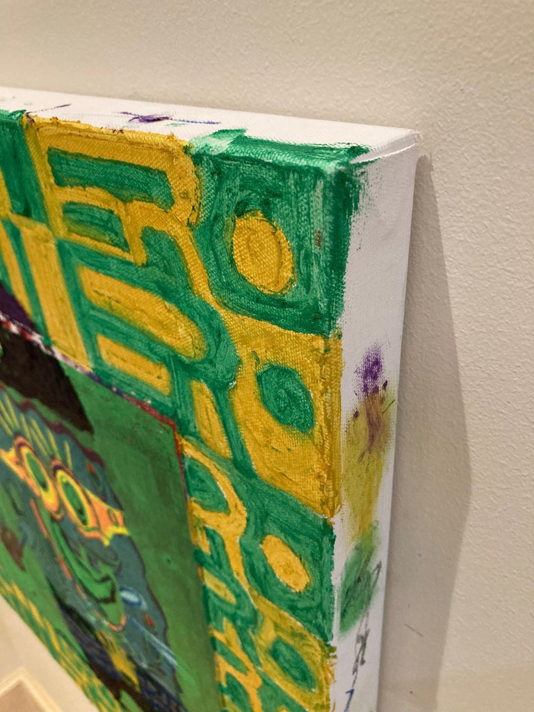 XVALA - 'Meme Money 007: Green Goochi,' by XVALA, Mixed Media Painting ...