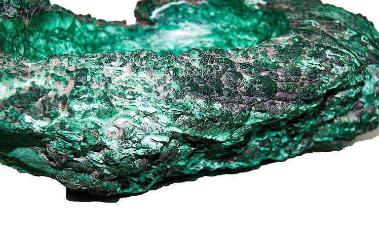 Extra Large Ashtray in Malachite or Vide-Poche at 1stDibs