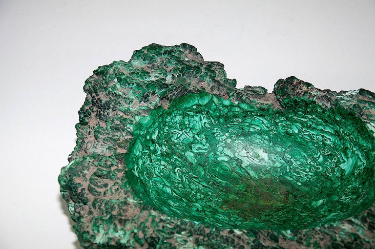 Extra Large Ashtray in Malachite or Vide-Poche at 1stDibs