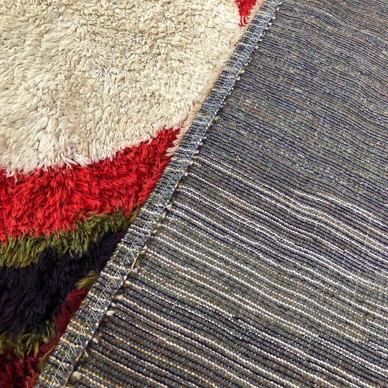 Extra Large Danish Modern Wool Rya Rug Tapestry by Hojer Eksport Wilton ...