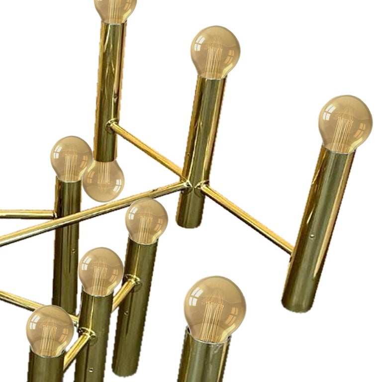 XXL Extra Large 39-Light Ceiling Fixture by Sciolari, Italy, 1970s For ...