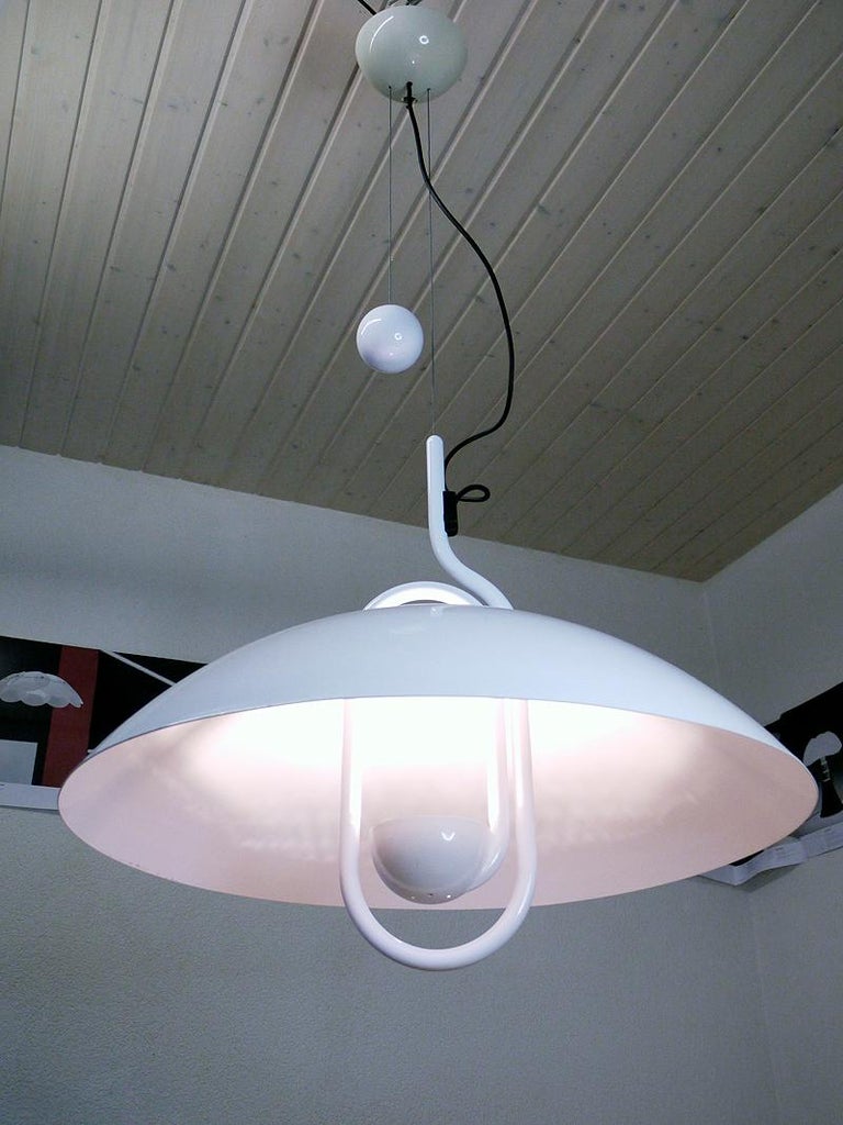 XXL Martinelli Luce Moon Pendant Lamp Architectural Metal Dome Ceiling ...