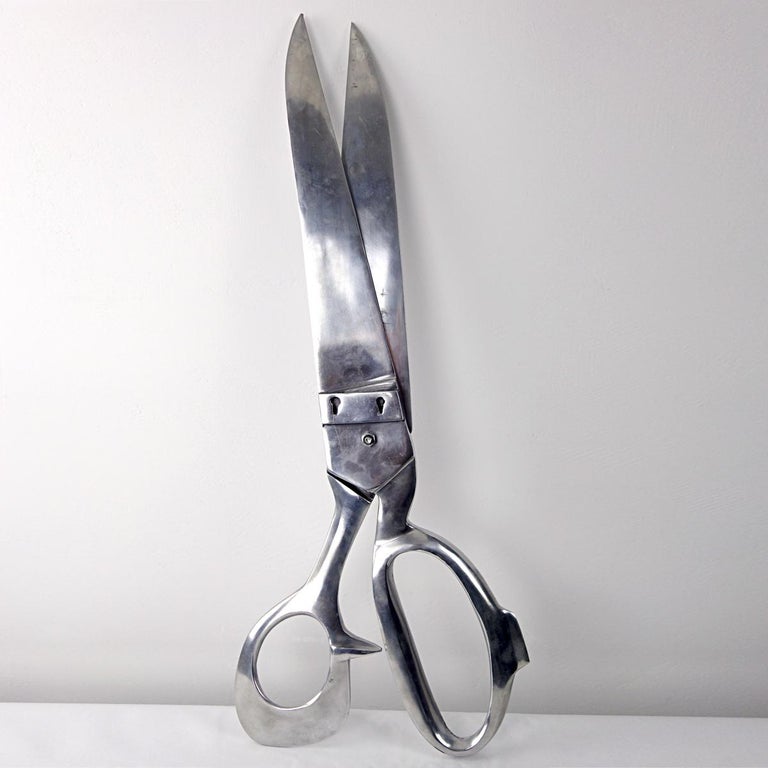 Extra Large Pair of Scissors Made of Aluminium at 1stDibs