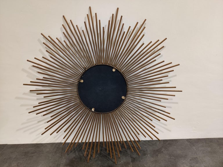 Extra Large Sunburst Mirror, 1960s at 1stDibs