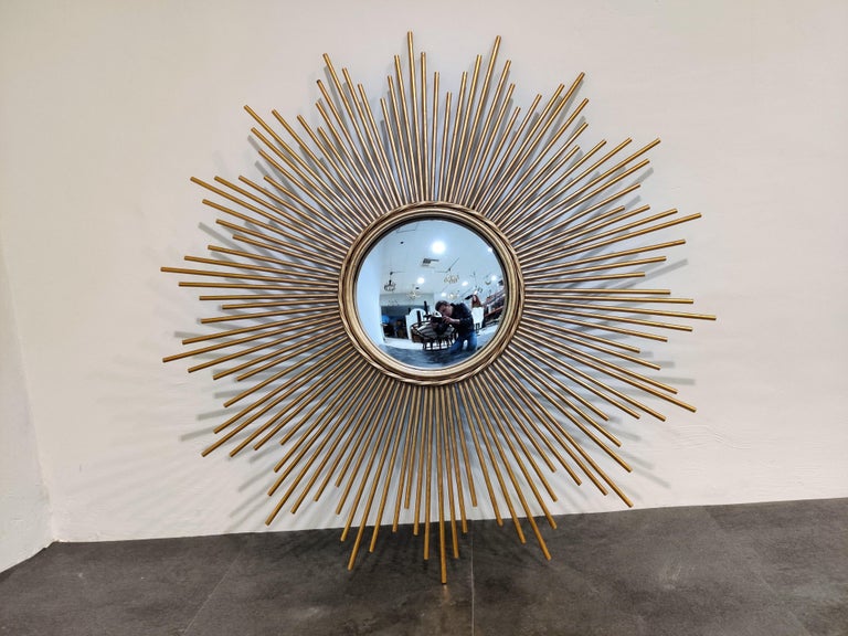 Extra Large Sunburst Mirror, 1960s at 1stDibs