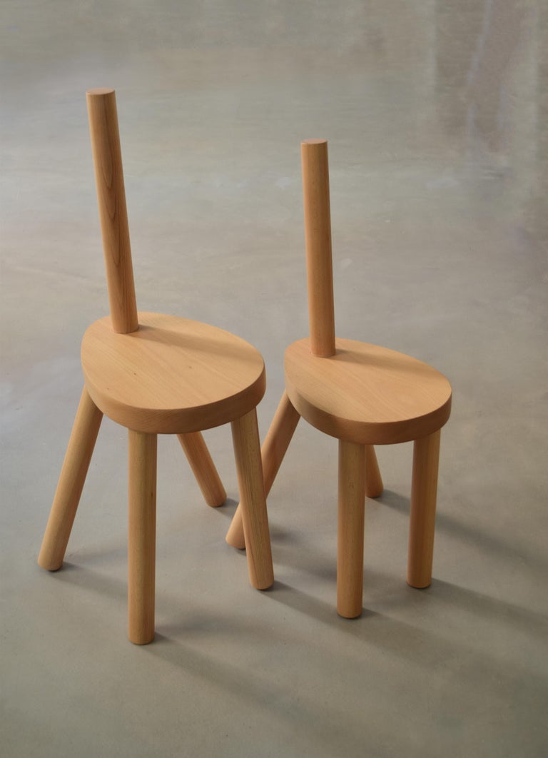 "Y" Chair 48cm Solid Beech Wood and Metal Joints For Sale at 1stDibs