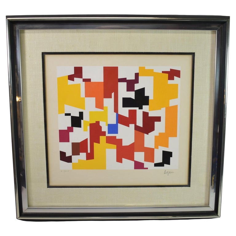 Yaacov Agam Geometric Silkscreen Woman For Sale at 1stDibs