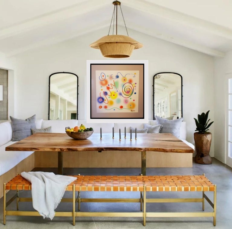 Yaacov Agam - Galaxy Noon,44 x 44, Holographic Layers, appraised at ...