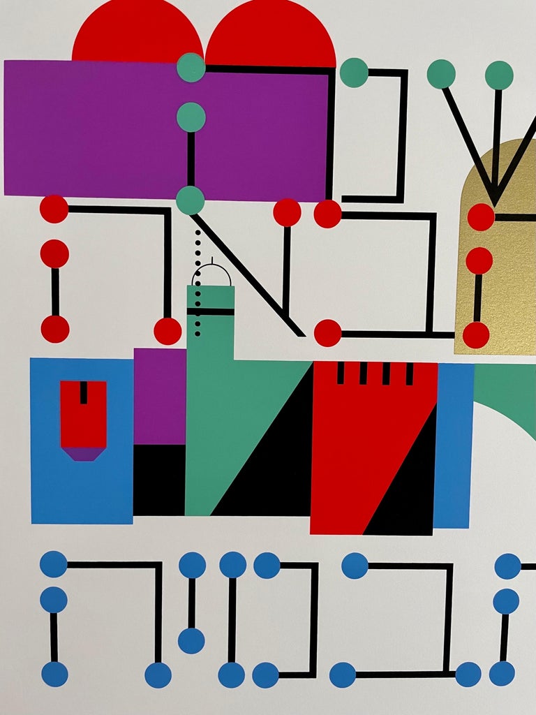 Yaacov Agam - Agam Silkscreen Jerusalem Lithograph Hand Signed Israeli ...