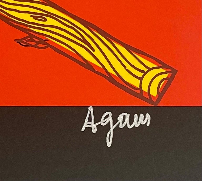 Yaacov Agam - Agam Silkscreen Mod Judaica Lithograph Hand Signed ...