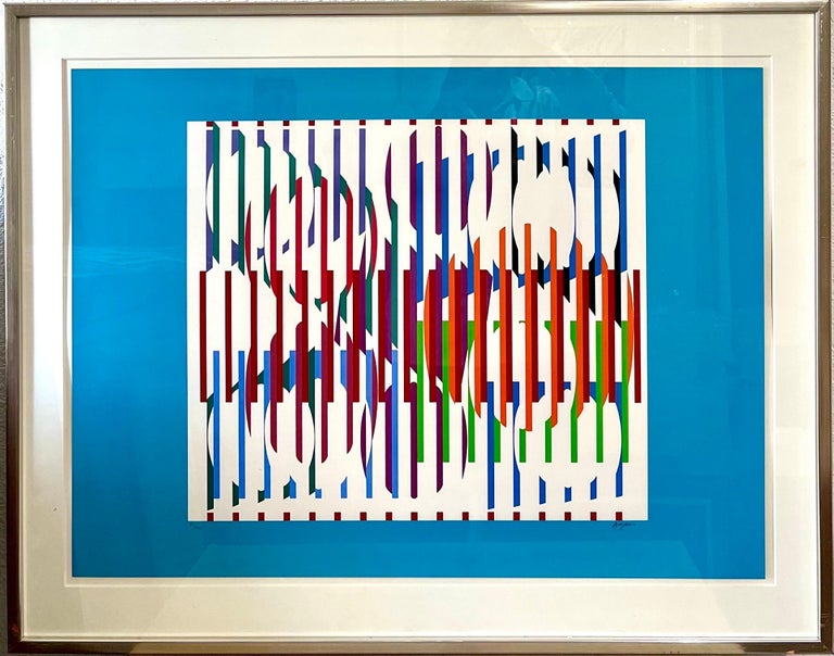 Yaacov Agam - Agam Silkscreen Mod Judaica Lithograph Hand Signed ...