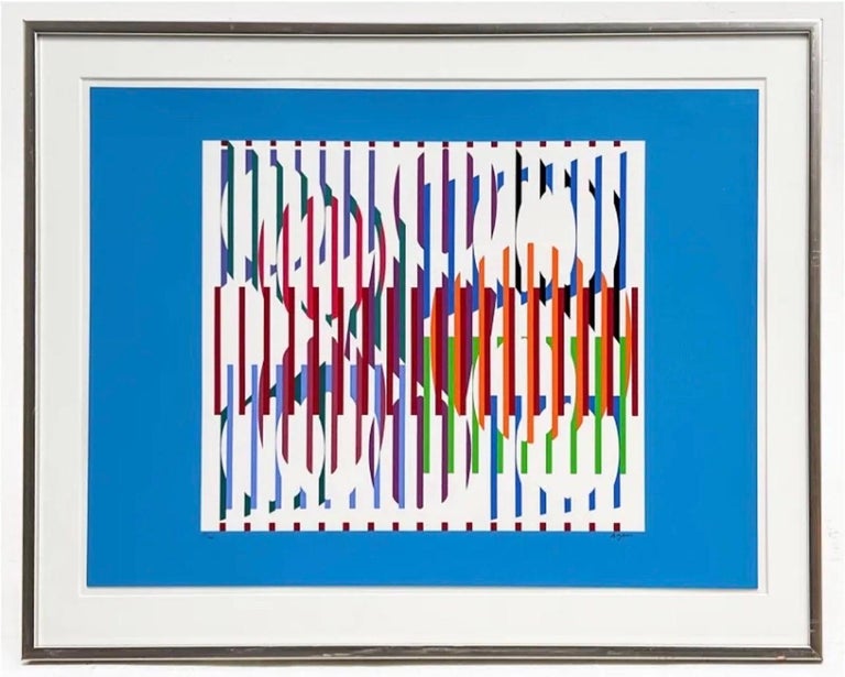 Yaacov Agam - Agam Silkscreen Mod Judaica Lithograph Hand Signed ...