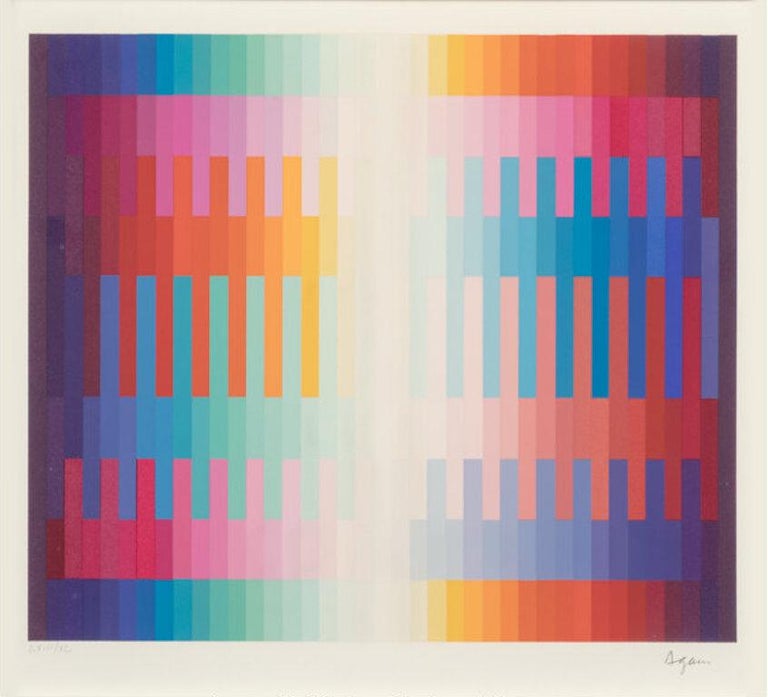 Yaacov Agam - Magic Rainbow II, Limited Edition Signed Print For Sale ...