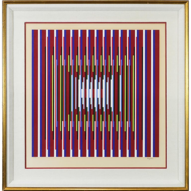 Yaacov Agam - Yaacov Agam Signed, Artist''s Proof ,Op-art Abstract ...