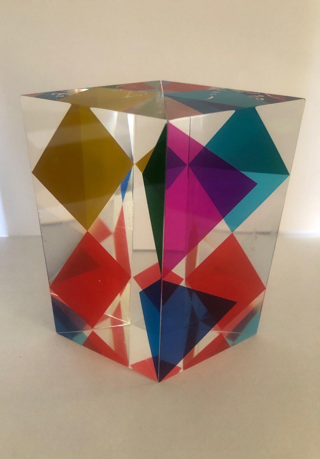 Yaacov Agam - Couple, Lucite, Op Art, Sculpture For Sale at 1stDibs ...