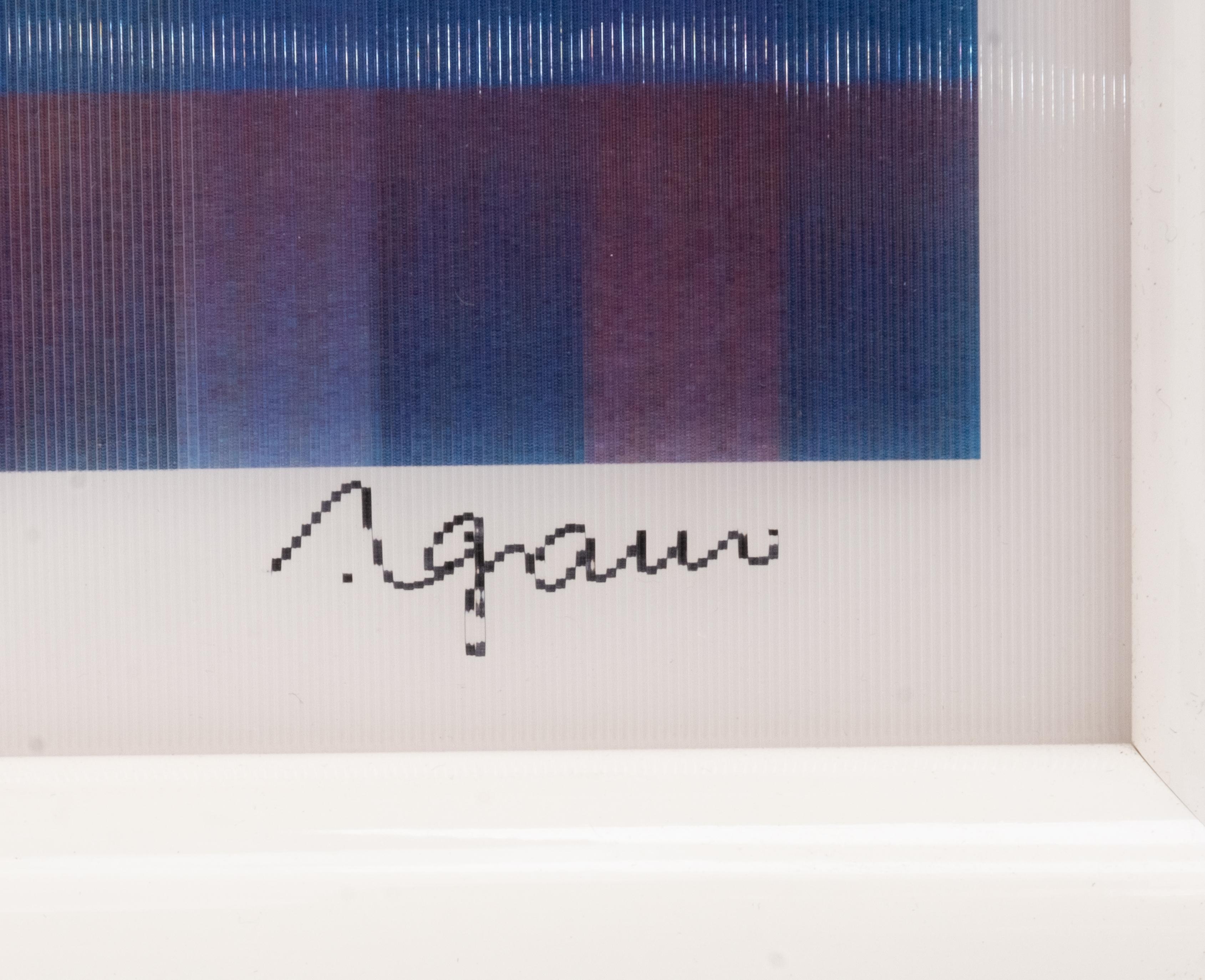 Yaacov Agam Signed and Numbered Agamograph 3D with COA For Sale at 1stDibs