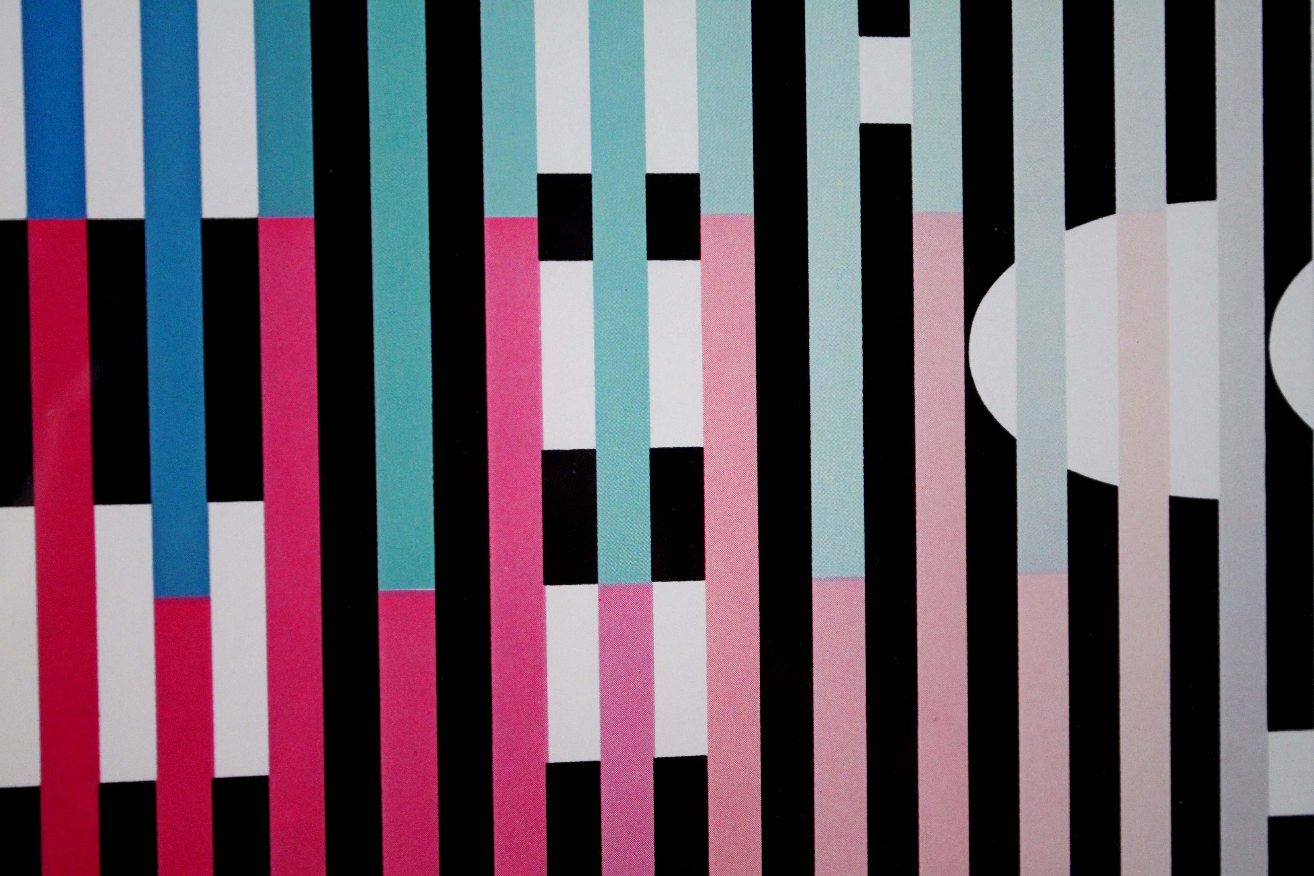 Yaacov Agam Sparkling Night Rainbow Circle Gallery Modern Poster 1985 ...