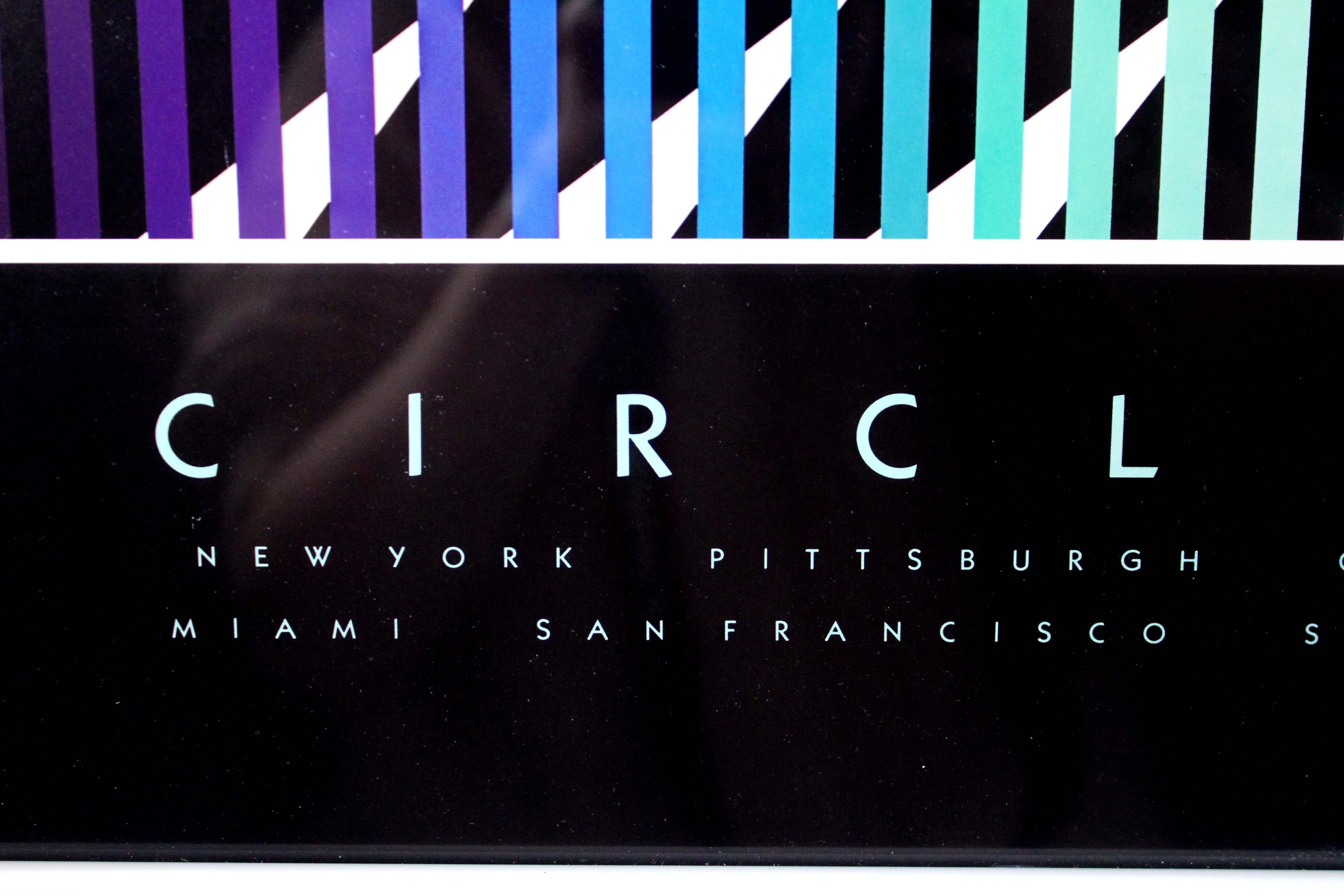 Yaacov Agam Sparkling Night Rainbow Circle Gallery Modern Poster 1985 ...