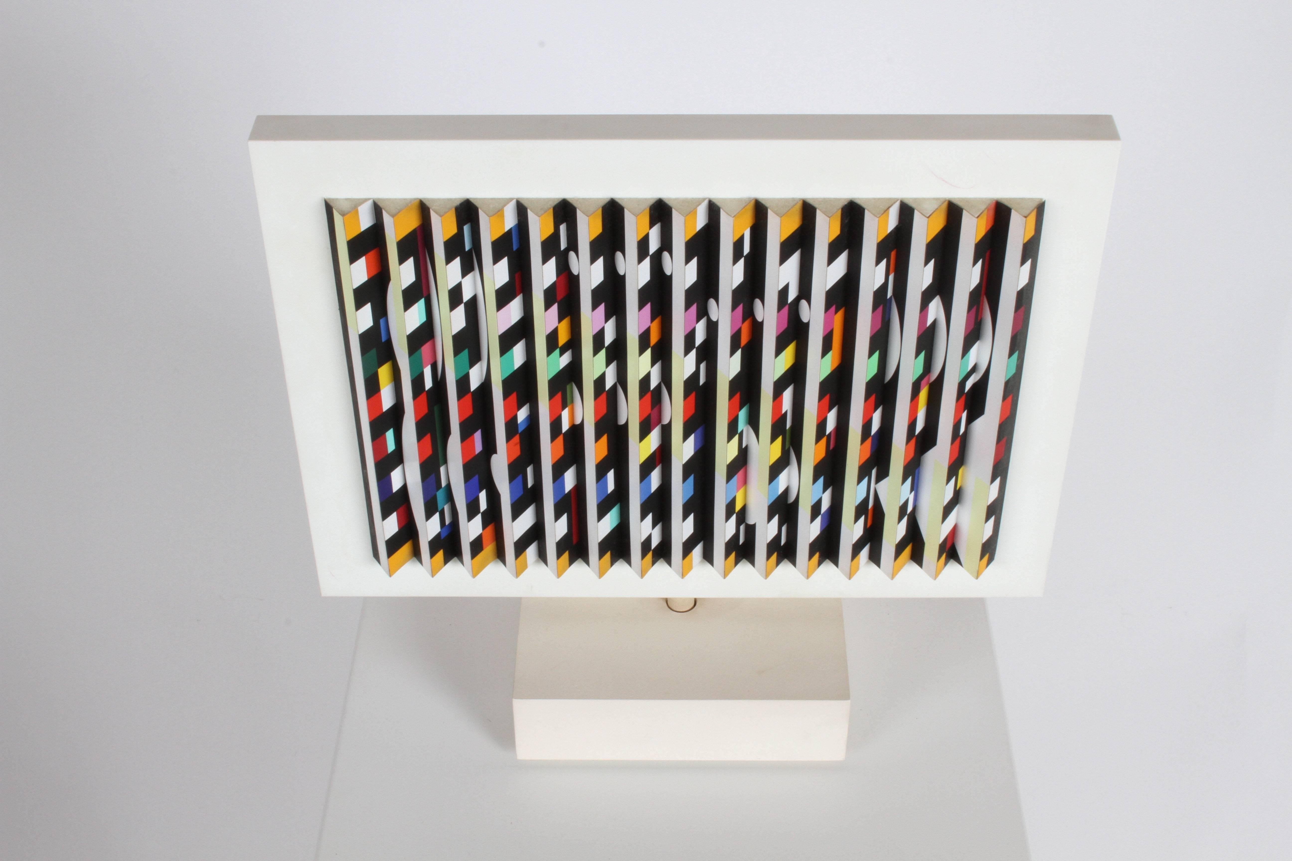 Yaacov Agam Spinning Polymorph Sculpture Kentic at 1stDibs