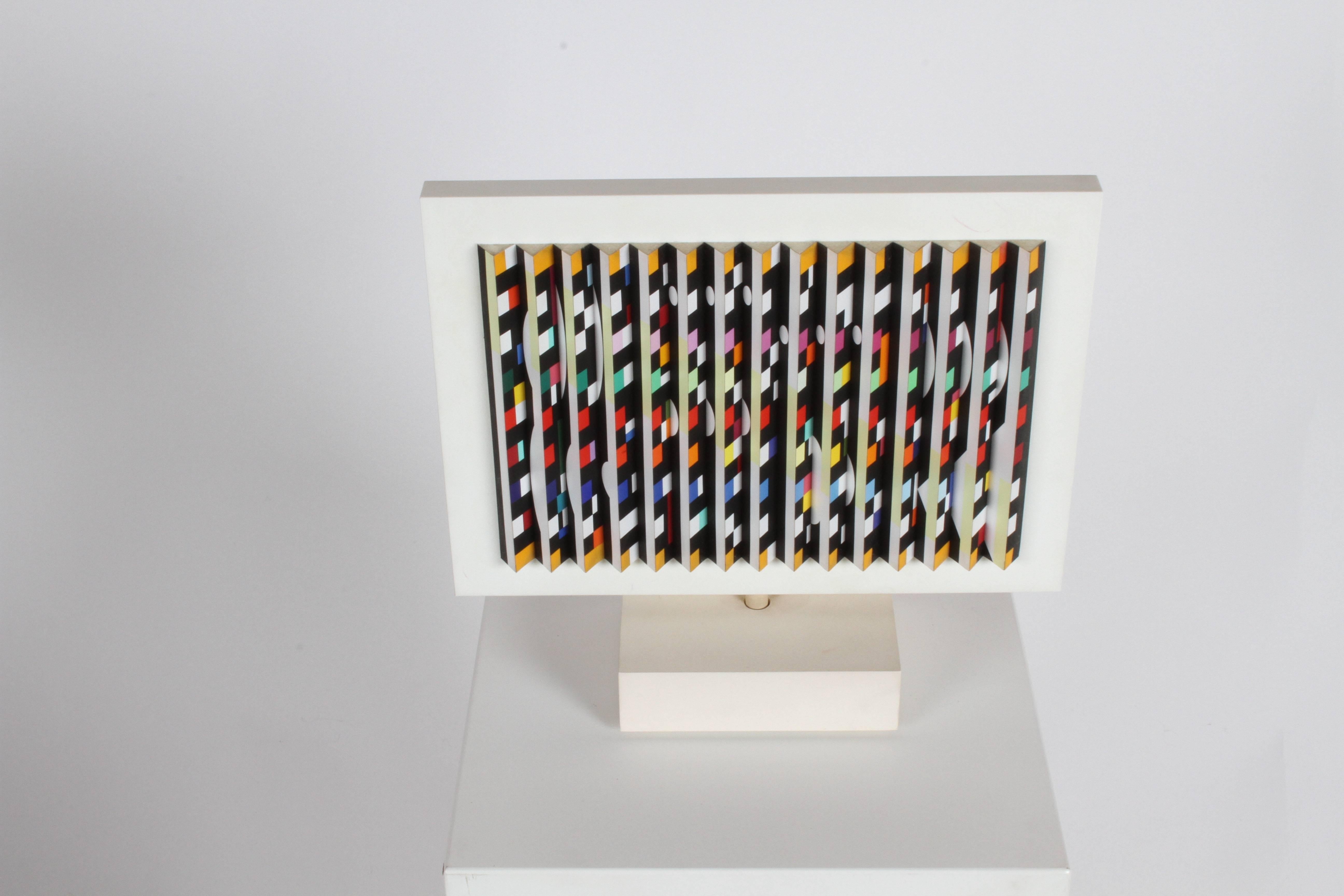 Yaacov Agam Spinning Polymorph Sculpture Kentic at 1stDibs