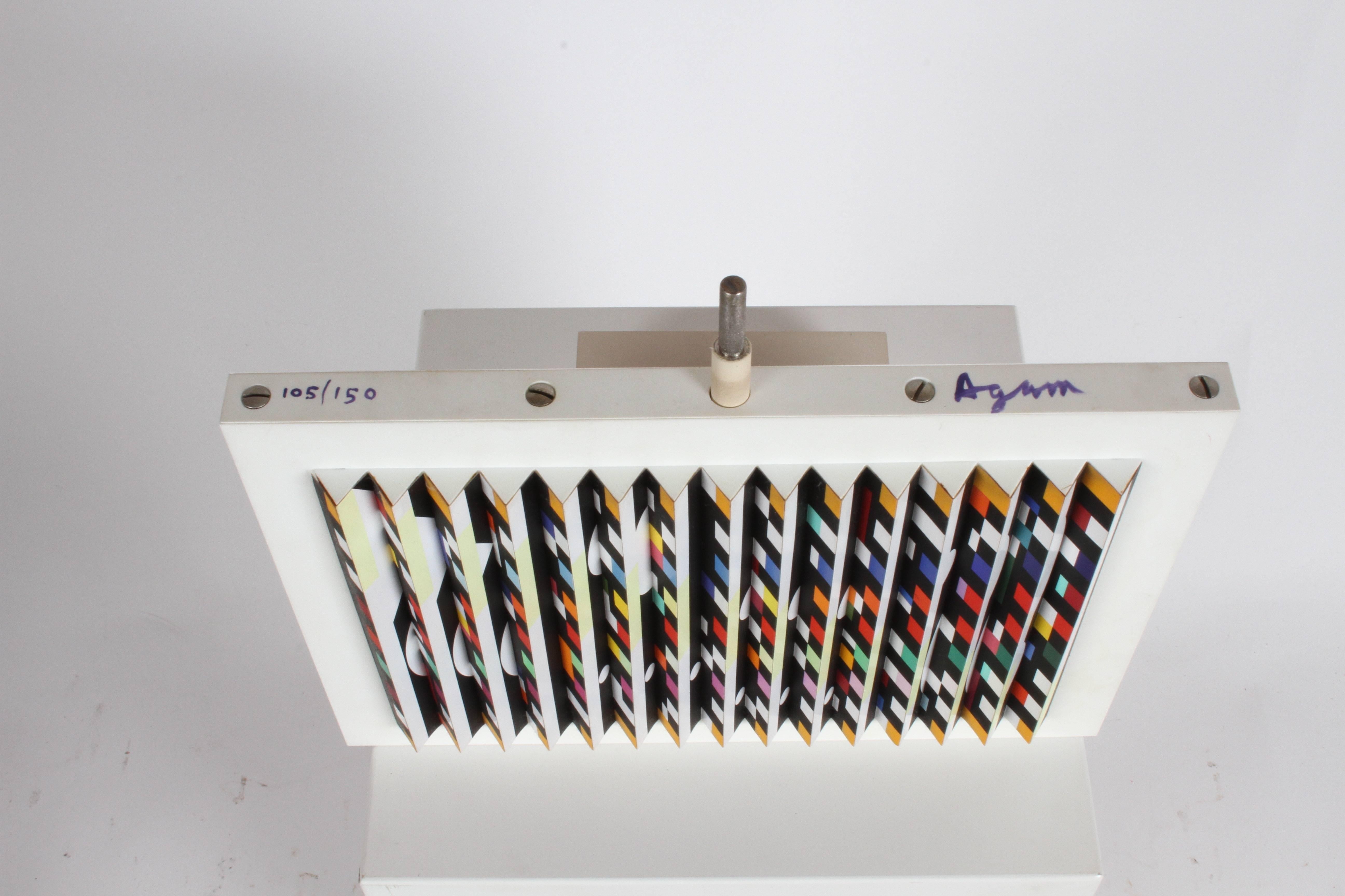 Yaacov Agam Spinning Polymorph Sculpture Kentic at 1stDibs