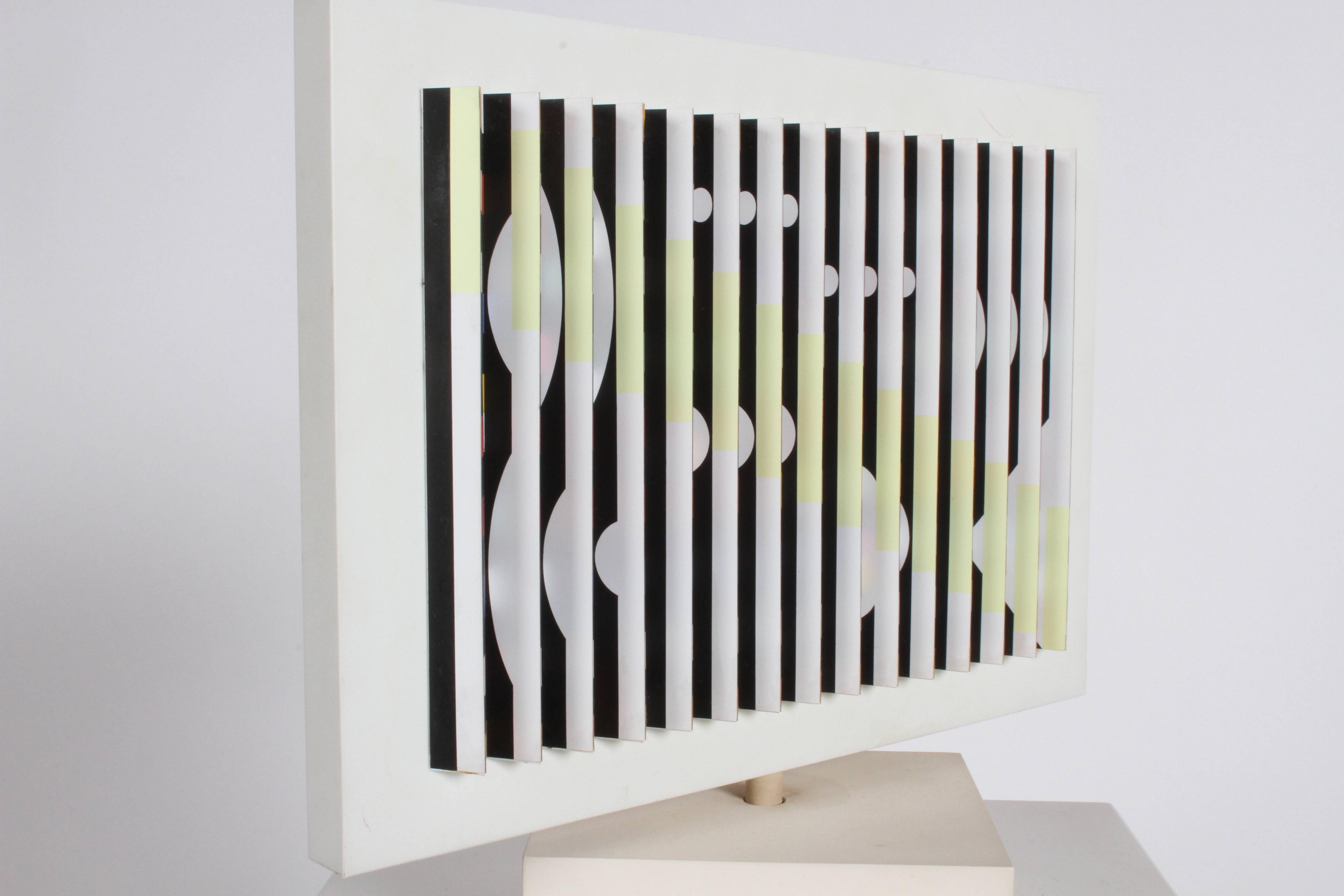 Yaacov Agam Spinning Polymorph Sculpture Kentic at 1stDibs