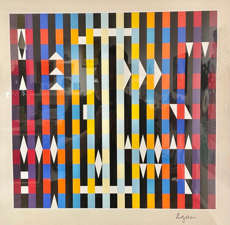Yaacov Agam Yucatan Modern Signed Serigraph Framed Signed and ...