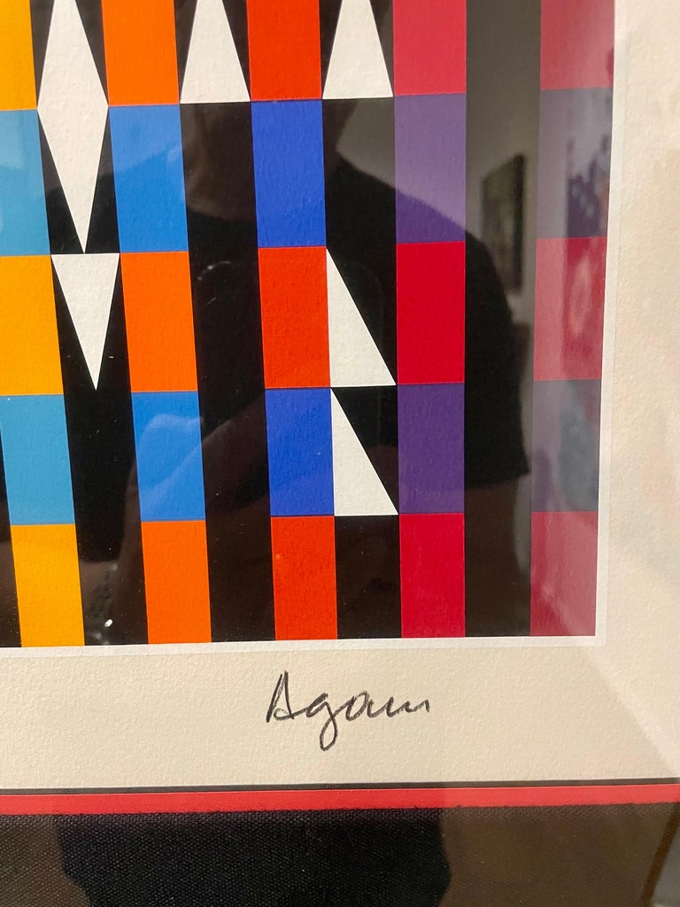Yaacov Agam Yucatan Modern Signed Serigraph Framed Signed and ...