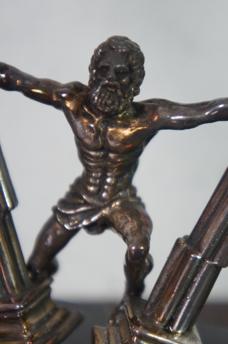 Yaacov Heller Sterling Silver Death of Samson Figurine Israel Judaica ...
