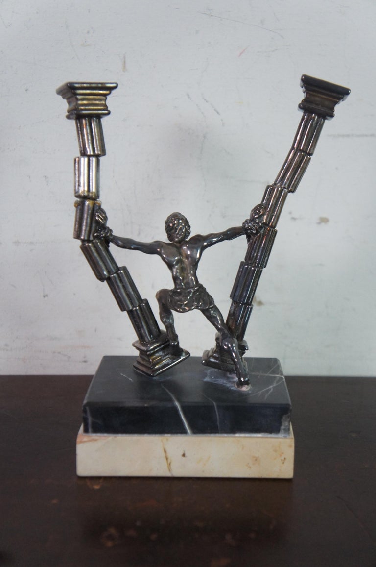 Yaacov Heller Sterling Silver Death of Samson Figurine Israel Judaica ...