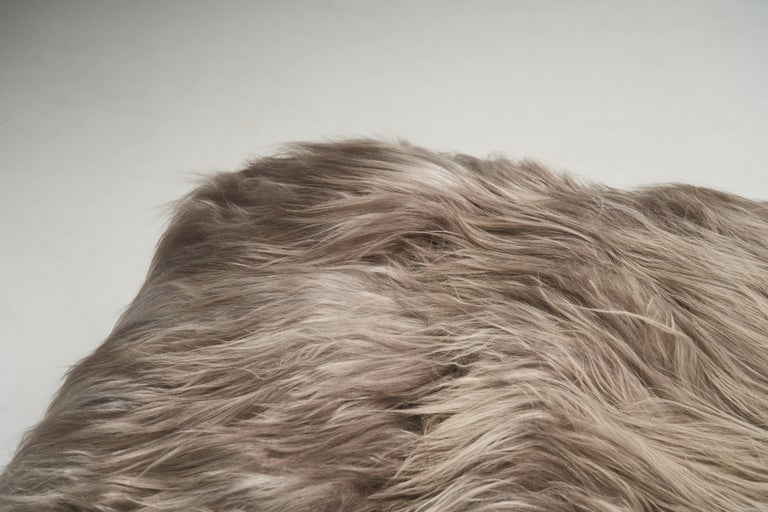 Yak Hide Daybed with Solid Wood Legs, Europe, ca 1950s at 1stDibs