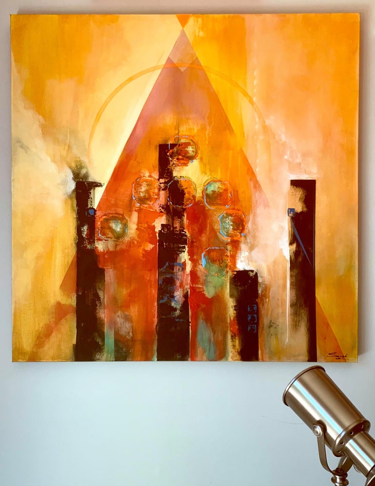Yamilet Sempe - Messages from the Temple, Abstract Painting For Sale at ...