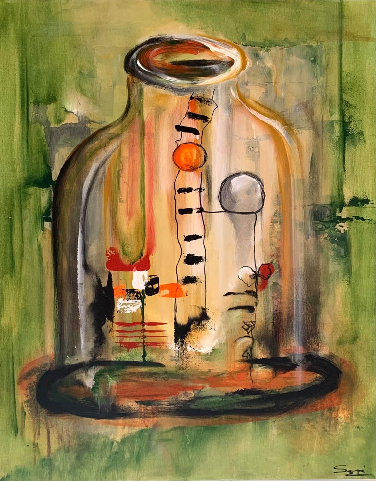 Yamilet Sempe - Mysterious Potion, Abstract Painting For Sale at 1stDibs