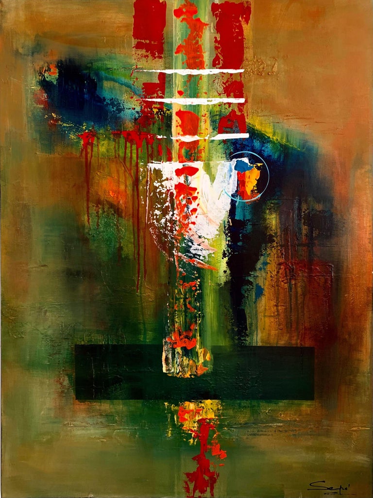 Yamilet Sempe - Night with Trilogy and Light, Abstract Painting For ...