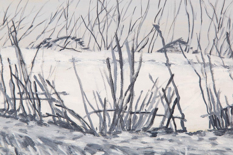 Yan Hu - Yan Hu Landscape Original Oil Painting "Winter View 2" For ...