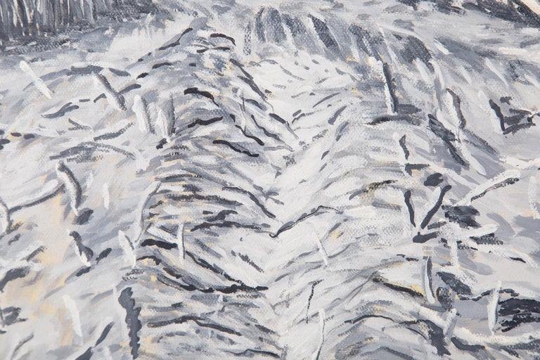 Yan Hu - Yan Hu Landscape Original Oil Painting "Winter View 2" For ...