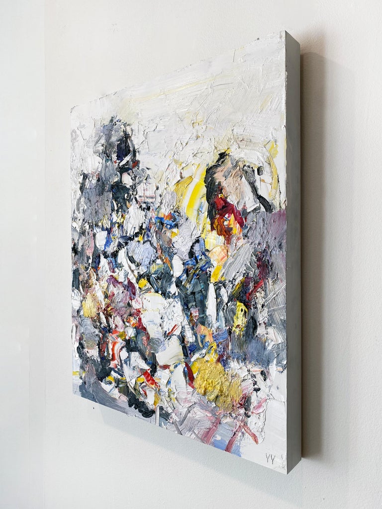 Yangyang Pan - Abstract Expressionist Oil Painting, Yangyang Pan 'Snow ...
