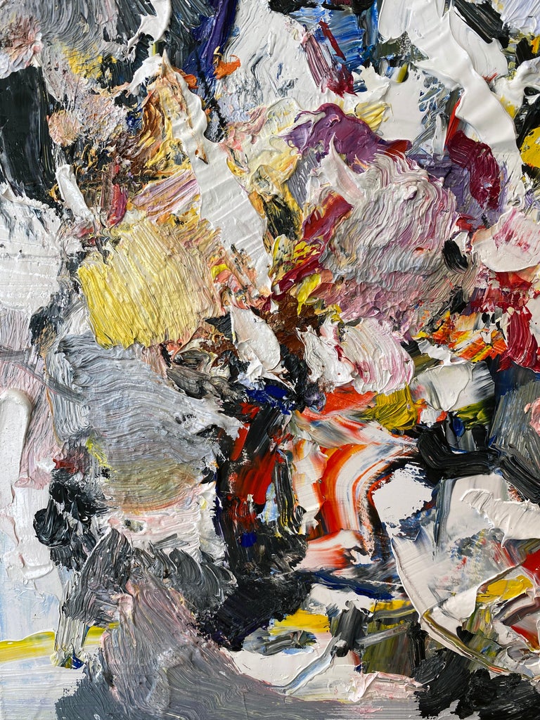 Yangyang Pan - Abstract Expressionist Oil Painting, Yangyang Pan 'Snow ...