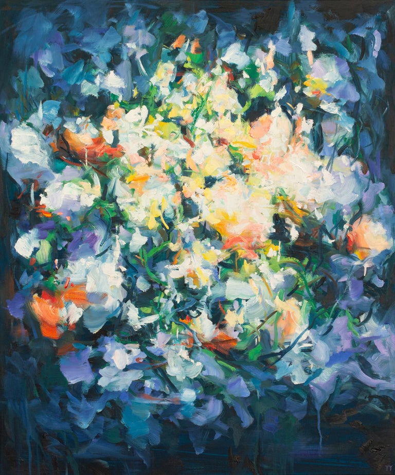 Yangyang Pan - Abstract Expressionist Painting by Yangyang Pan 'Night ...