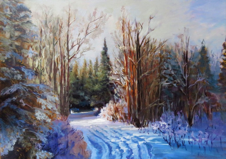 Yanina Eberhard - Sparkling Forest, Painting, Oil on Canvas For Sale at ...